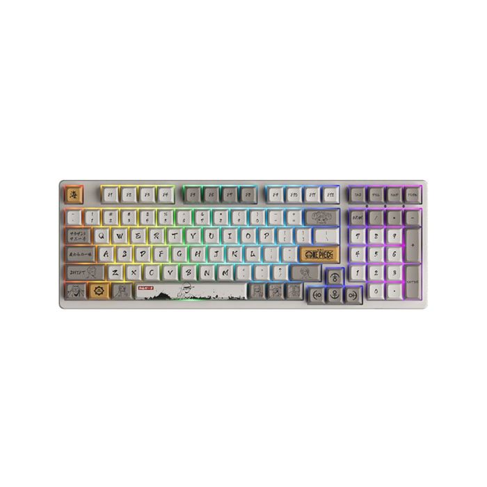 AKKO 98K ONE PIECE CALIGRAPHY 3098S JELLY WHITE KEYBOARD