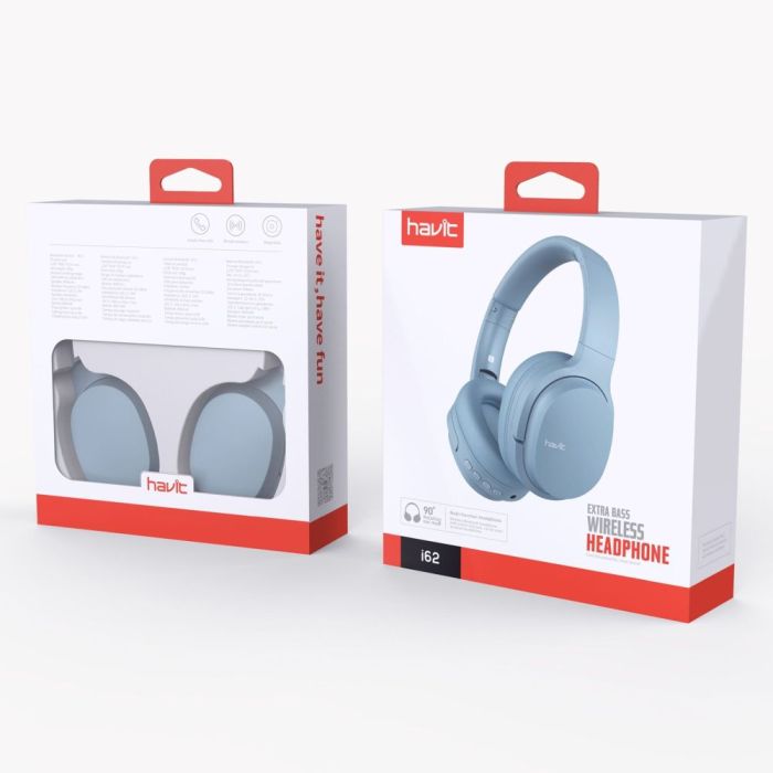HAVIT I62 BLUETOOTH HEADPHONE - DEEP BLUE