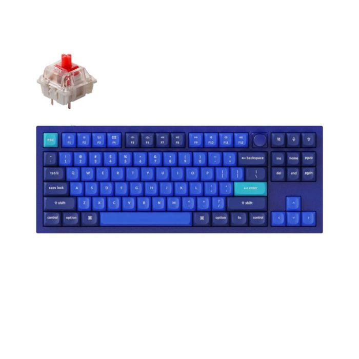 KEYCHRON Q3 FULLY ASSEMBLED SWAPPABLE RGB BACKLIGHT RED SWITCH KNOB ...
