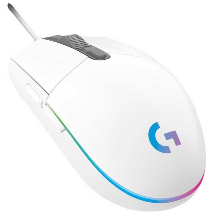 LOGITECH G102 LIGHTSYNC GAMING MOUSE- WHITE
