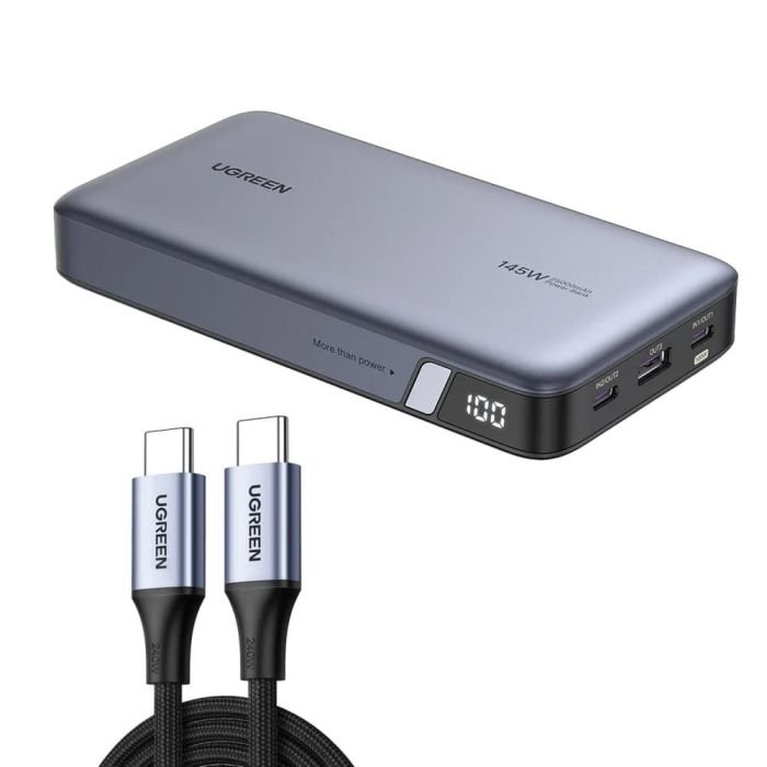 UGREEN 25000mAh 145W 3-PORTS FAST CHARGING POWER BANK FOR LAPTOP #90597A