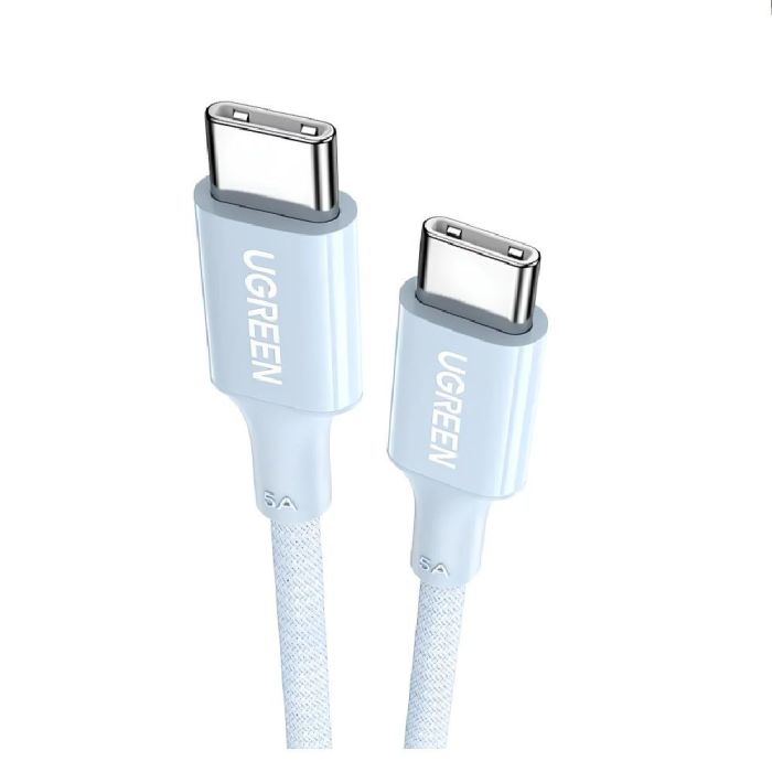 UGREEN 2M 100W USB-C TO USB-C SILICONE FAST CHARGING CABLE - BLUE #15273