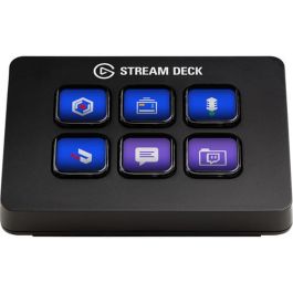 ELGATO STREAM DECK MINI- CONTROLLER WITH 6 CUSTOMIZABLE LCD KEYS ...