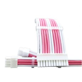 SLEV.30 PREMIUM PRE-BRAIDED MODDING CABLES WHITE.PINK
