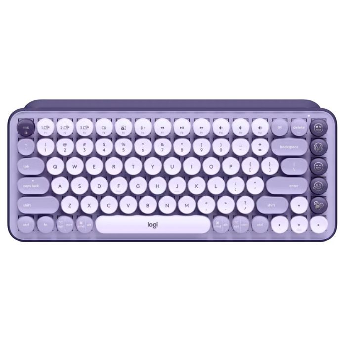LOGITECH POP KEYS WIRELESS MECHANICAL KEYBOARD - COSMOS LAVENDER